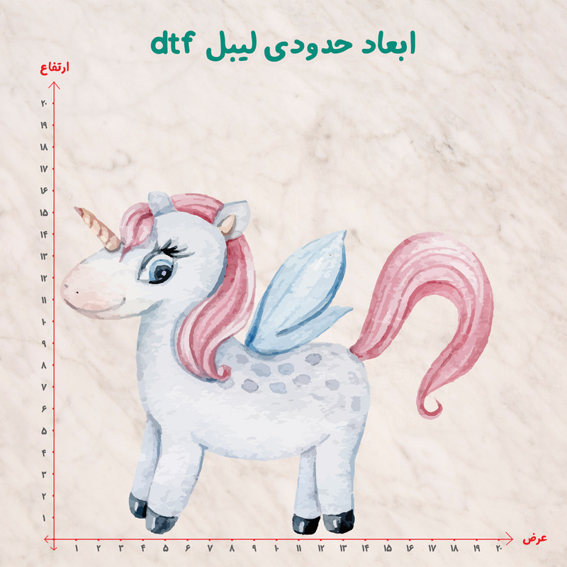 قیمت و خرید استیکر پارچه و لباس مدل dtf طرح یونیکورن کد H20.528 مجموعه 6 عددی