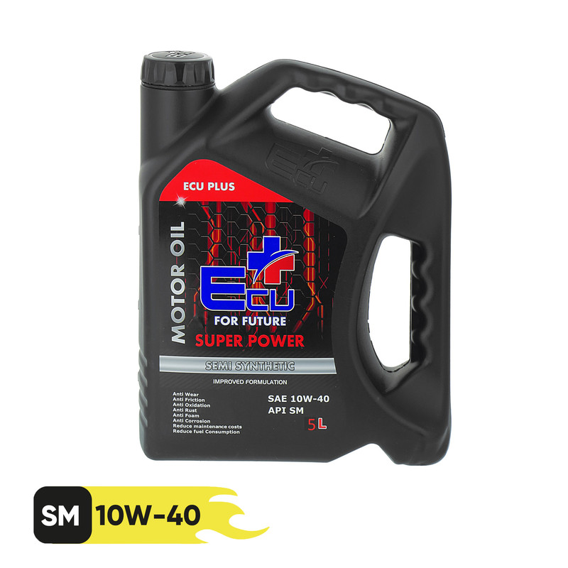 قیمت و خرید روغن موتور اکوپلاس مدل 10W40 SM حجم 5 لیتر مناسب برای موتور ef7