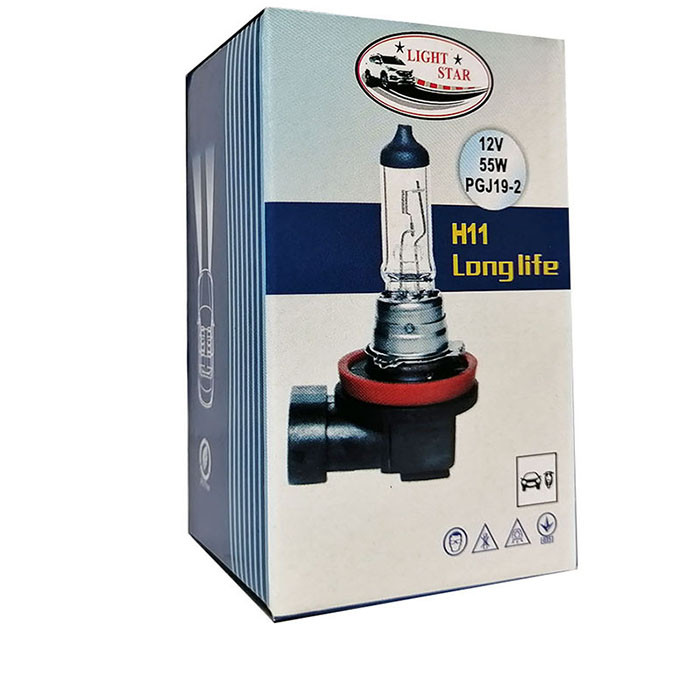 قیمت و خرید لامپ پروژکتور خودرو لایت استار کد H11.12V.55W.PGJ19-2