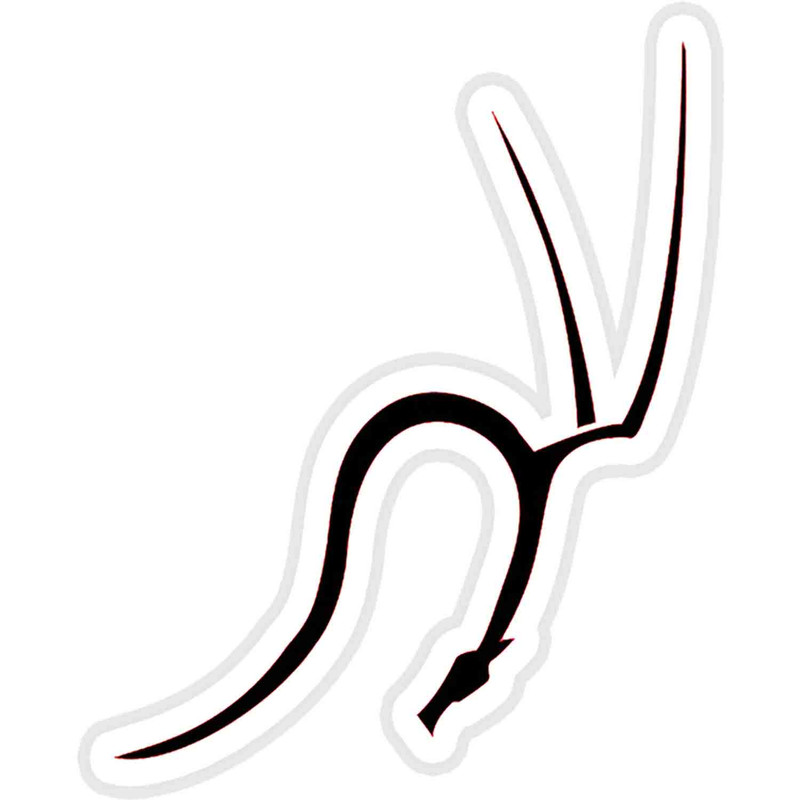 قیمت و خرید استیکر لپ تاپ طرح Kali linux logo Black & Red Sticker کد ST1052