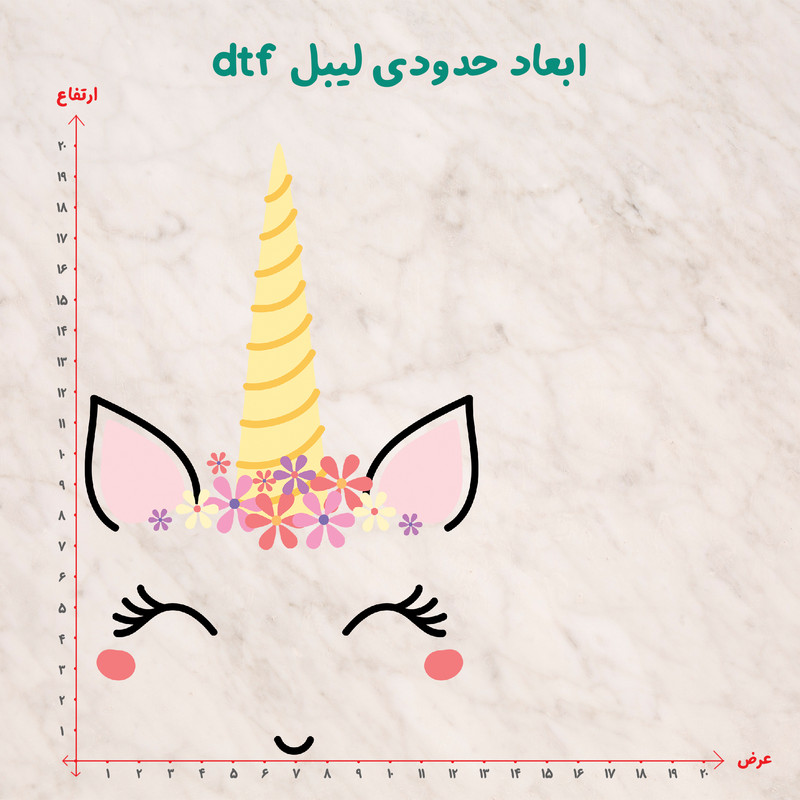 قیمت و خرید استیکر پارچه و لباس مدل dtf طرح یونیکورن کد H20.55 مجموعه 6 عددی