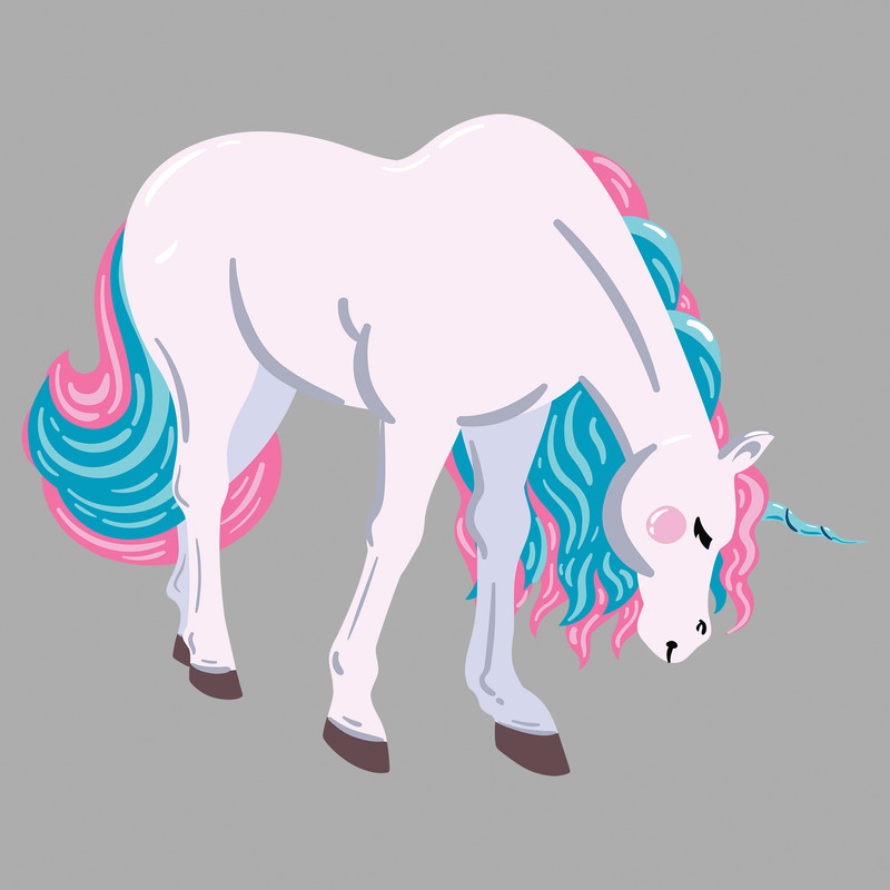 قیمت و خرید استیکر پارچه و لباس مدل dtf طرح یونیکورن کد H20.898 مجموعه 3 عددی