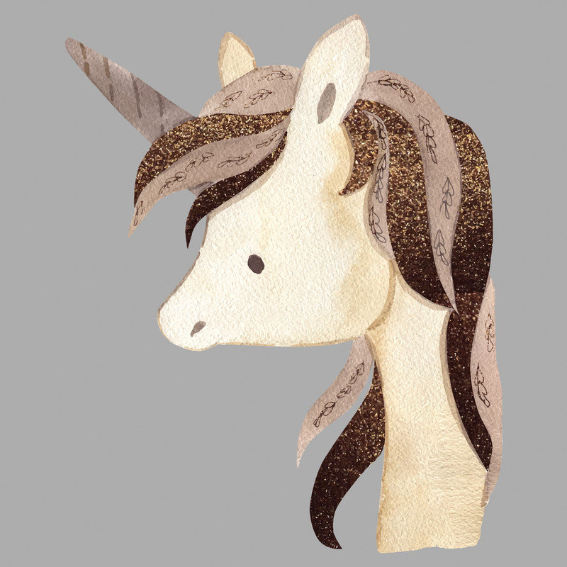 قیمت و خرید استیکر پارچه و لباس مدل dtf طرح یونیکورن کد H20.508 مجموعه 6 عددی