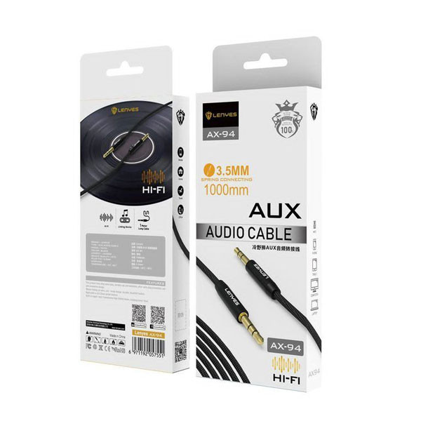 قیمت و خرید کابل AUX لنیز مدل AX-94 طول 1 متر