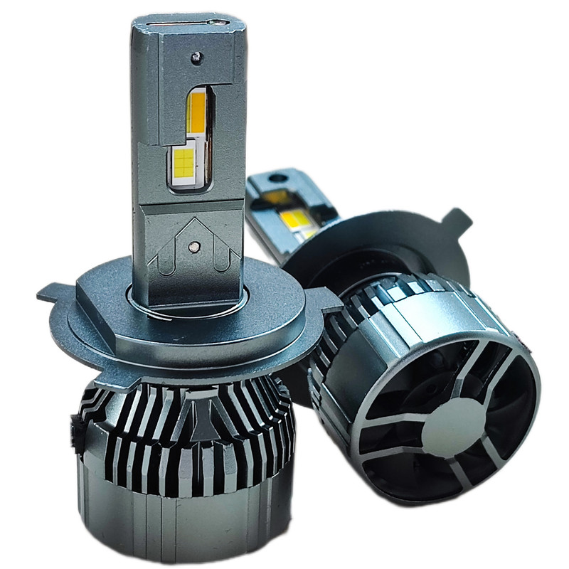 قیمت و خرید هدلایت لامپ خودرو لنزو مدل Q125 سه رنگ پایه H4 بسته دو عددی