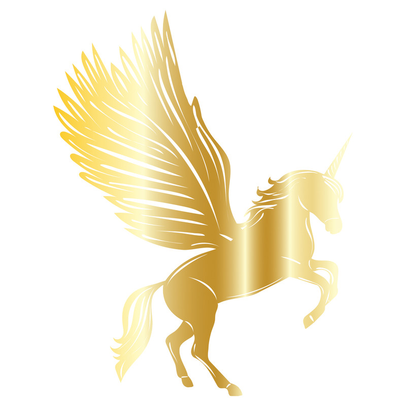 قیمت و خرید استیکر پارچه و لباس مدل dtf طرح یونیکورن کد H20.1123 مجموعه 3 عددی