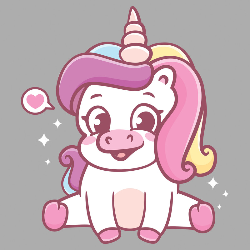 قیمت و خرید استیکر پارچه و لباس مدل dtf طرح یونیکورن کد H15.971 مجموعه 4 عددی