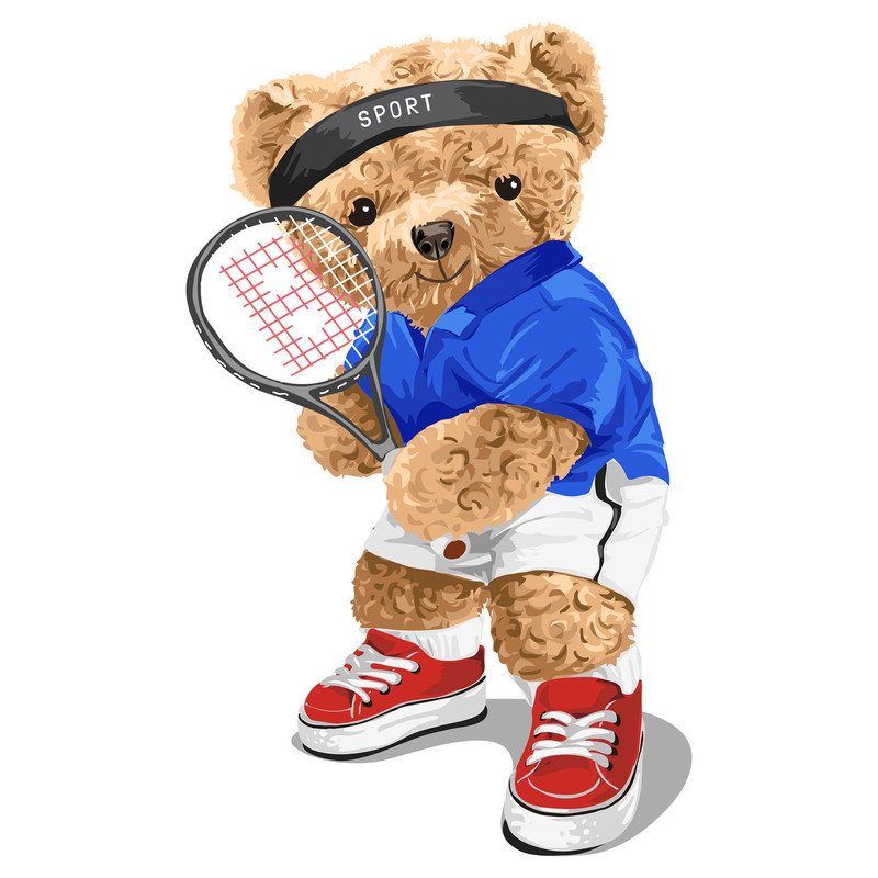 قیمت و خرید استیکر پارچه و لباس مدل dtf طرح تدی کد H30.164 مجموعه 12 عددی