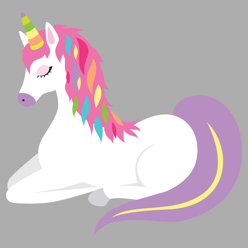 قیمت و خرید استیکر پارچه و لباس مدل dtf طرح یونیکورن کد H15.739 مجموعه 4 عددی