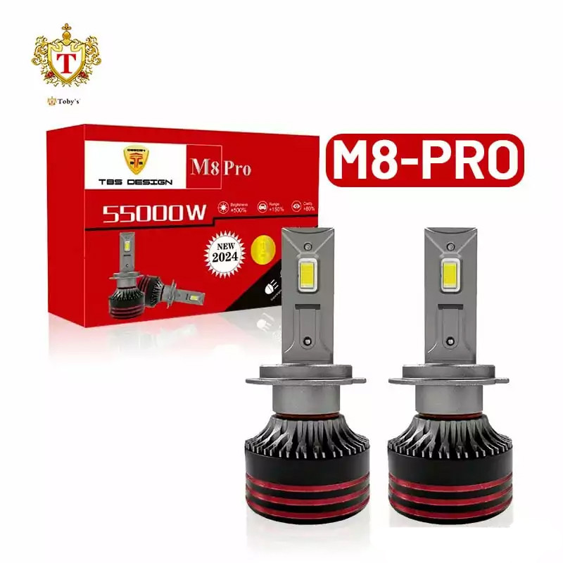 قیمت و خرید هدلایت لامپ خودرو توبیز مدل m8pro پایه H7 بسته دو عددی
