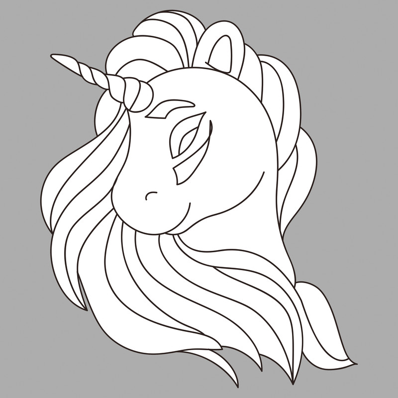 قیمت و خرید استیکر پارچه و لباس مدل dtf طرح یونیکورن کد H15.1042 مجموعه 4 عددی