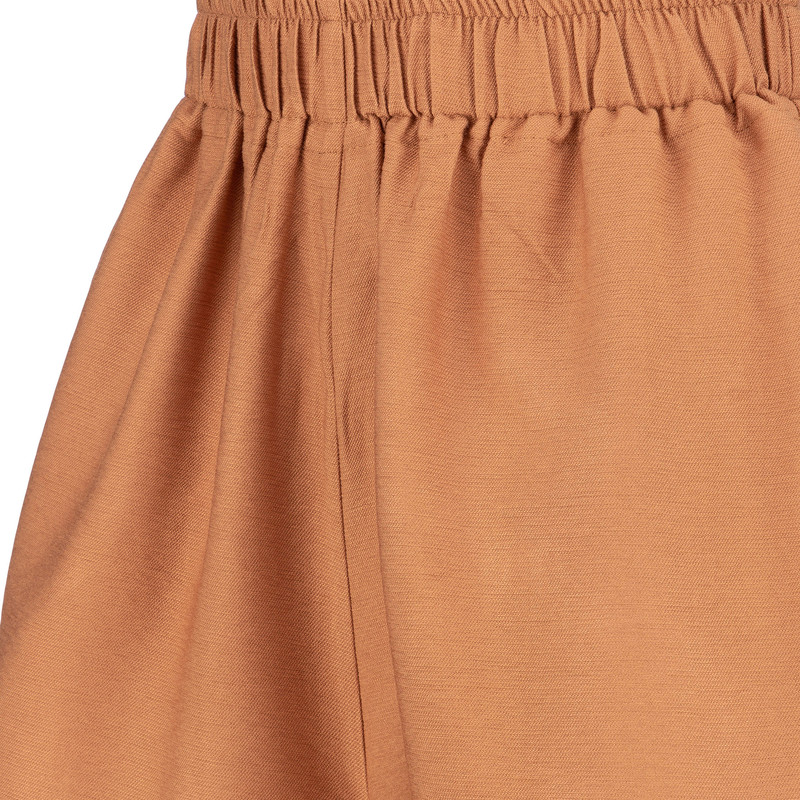 قیمت و خرید شلوارک زنانه سرژه مدل کمر کش جیب دار 229127 رنگ شتری