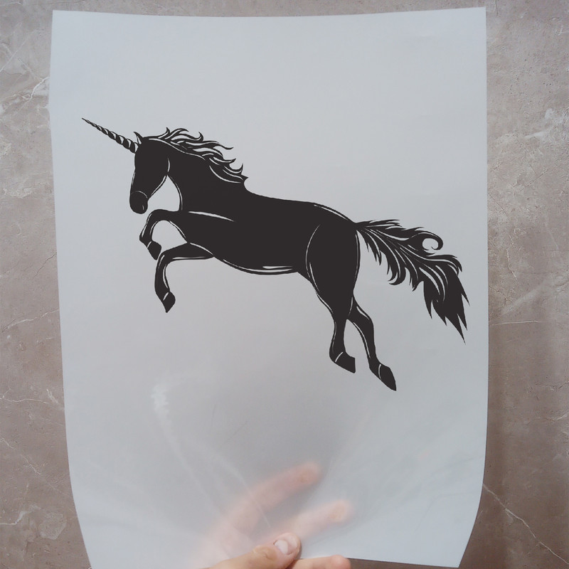 قیمت و خرید استیکر پارچه و لباس مدل dtf طرح یونیکورن کد H20.1168 مجموعه 3 عددی