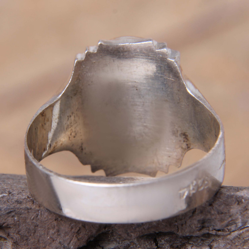 قیمت و خرید انگشتر نقره مردانه بازرگانی میلادی مدل سنگ عقیق رکاب ...