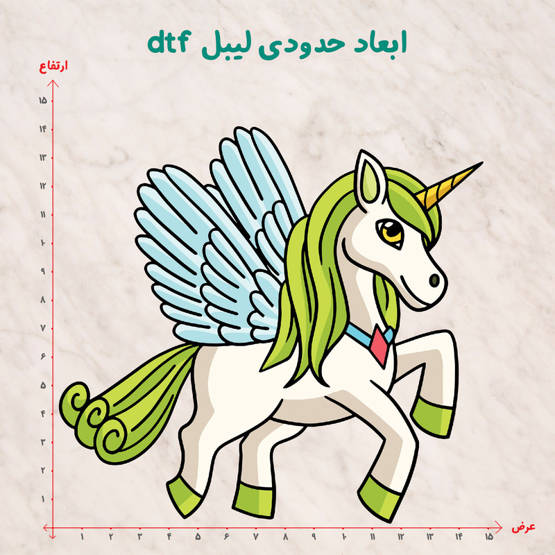 قیمت و خرید استیکر پارچه و لباس مدل dtf طرح یونیکورن کد H15.800 مجموعه 4 عددی
