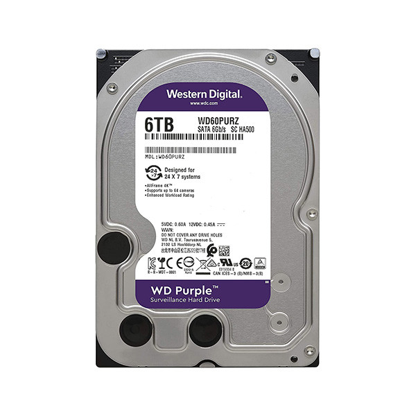 قیمت و خرید هارددیسک اینترنال وسترن دیجیتال مدل Purple WD63PURZ ظرفیت 6 ...