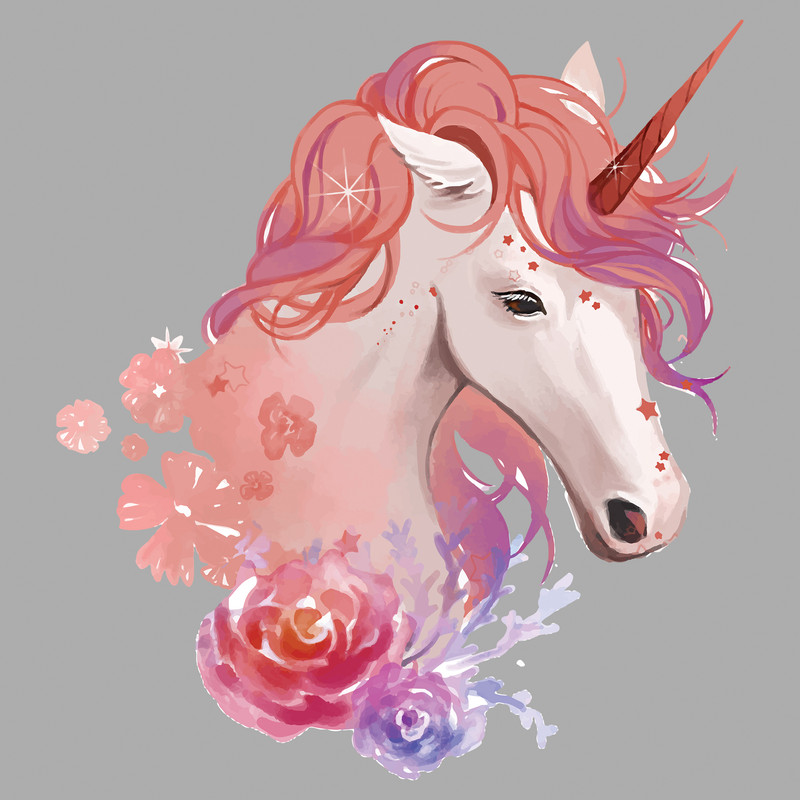 قیمت و خرید استیکر پارچه و لباس مدل dtf طرح یونیکورن کد H20.130 مجموعه 3 عددی