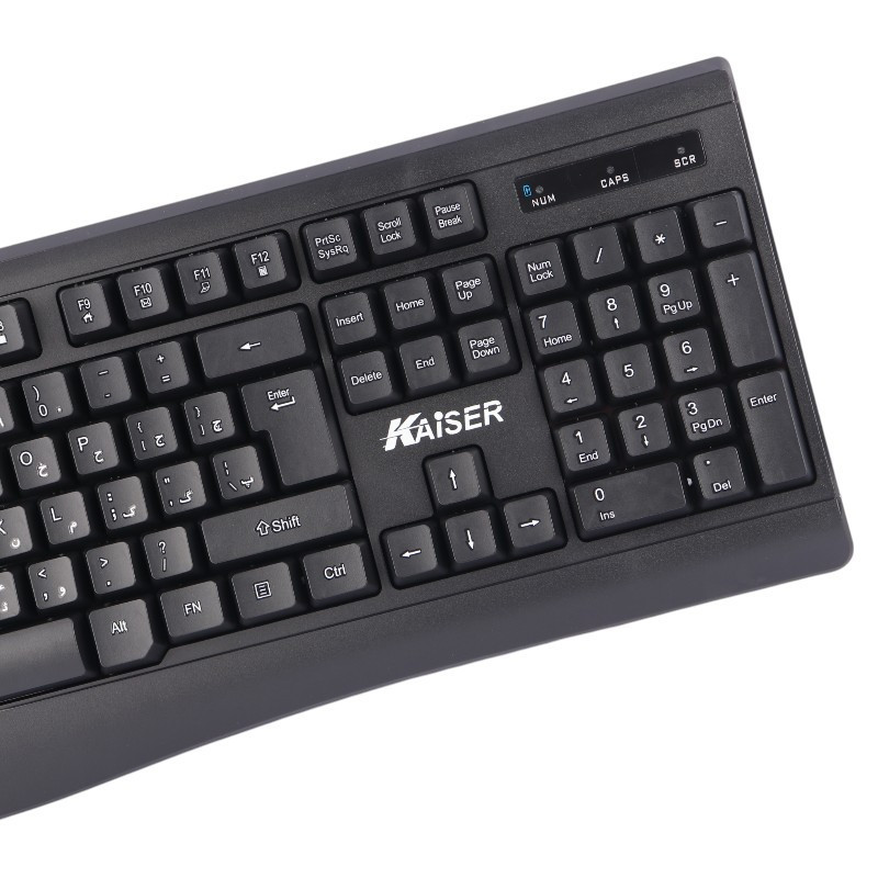 قیمت و خرید کیبورد و ماوس بیسیم کایزر مدل KMW-494