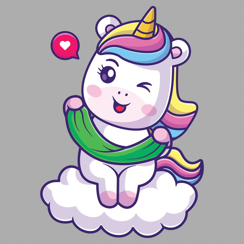 قیمت و خرید استیکر پارچه و لباس مدل dtf طرح یونیکورن کد H20.828 مجموعه 3 عددی