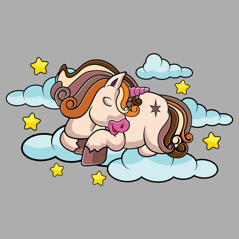 قیمت و خرید استیکر پارچه و لباس مدل dtf طرح یونیکورن کد H15.676 مجموعه 4 عددی