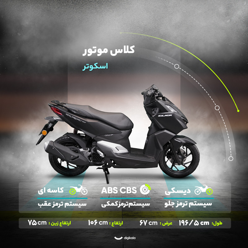 قیمت و خرید موتورسیکلت مدل CLICK 170 سی سی سال 1402