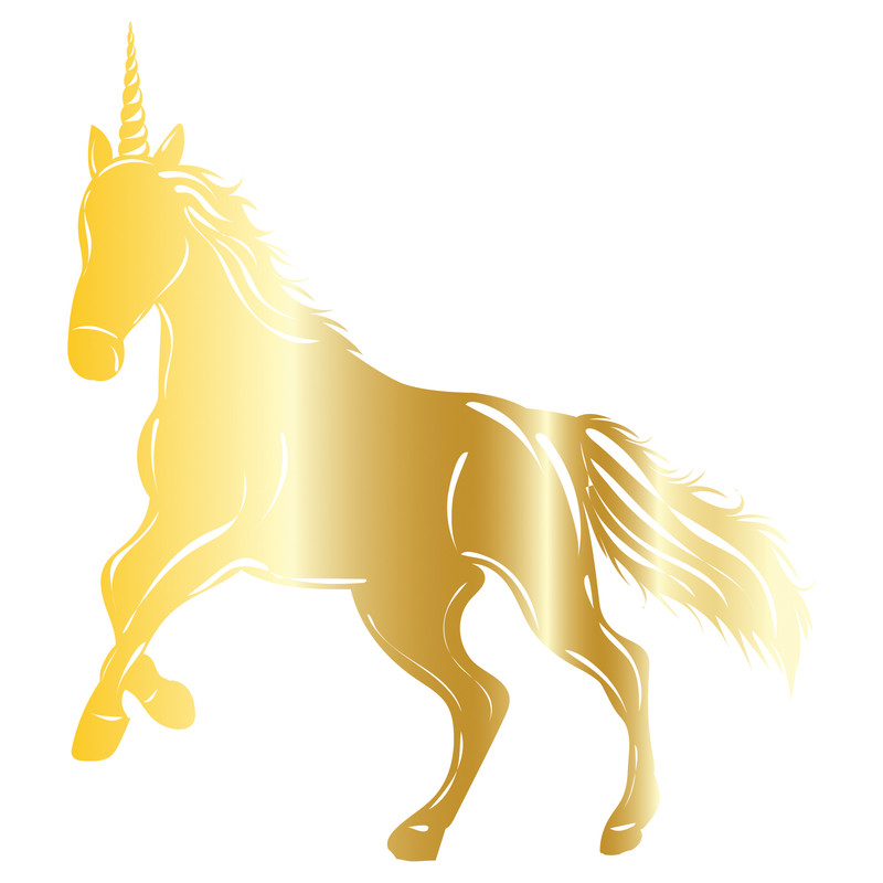 قیمت و خرید استیکر پارچه و لباس مدل dtf طرح یونیکورن کد H15.1111 مجموعه 4 عددی