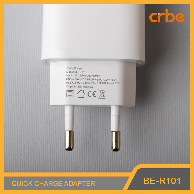 قیمت و خرید شارژر دیواری کربی مدل BE-R101 55W