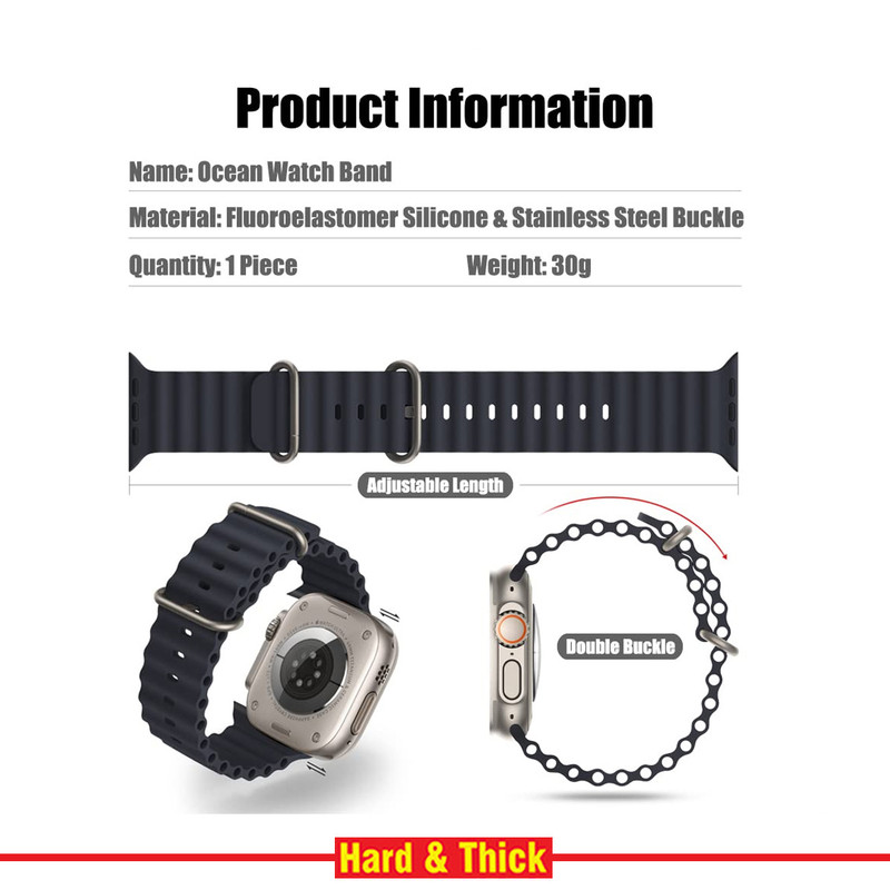 قیمت و خرید بند هارد اند تیک مدل Ocean مناسب برای اپل واچ Series 2 42 ...