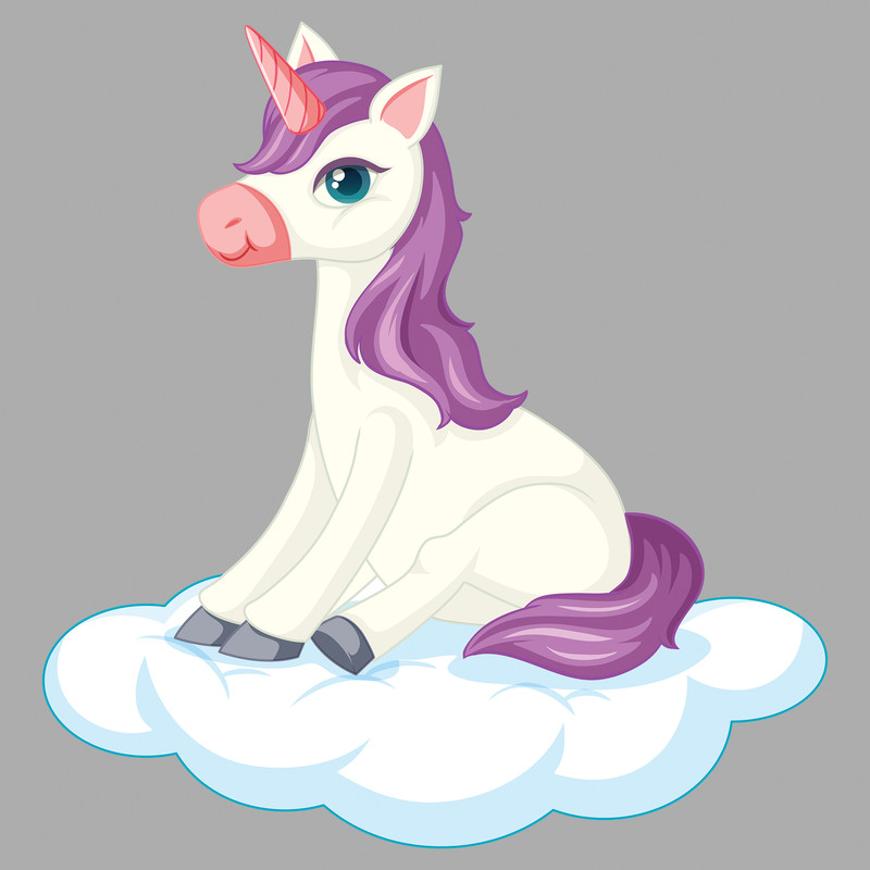 قیمت و خرید استیکر پارچه و لباس مدل dtf طرح یونیکورن کد H15.751 مجموعه 4 عددی