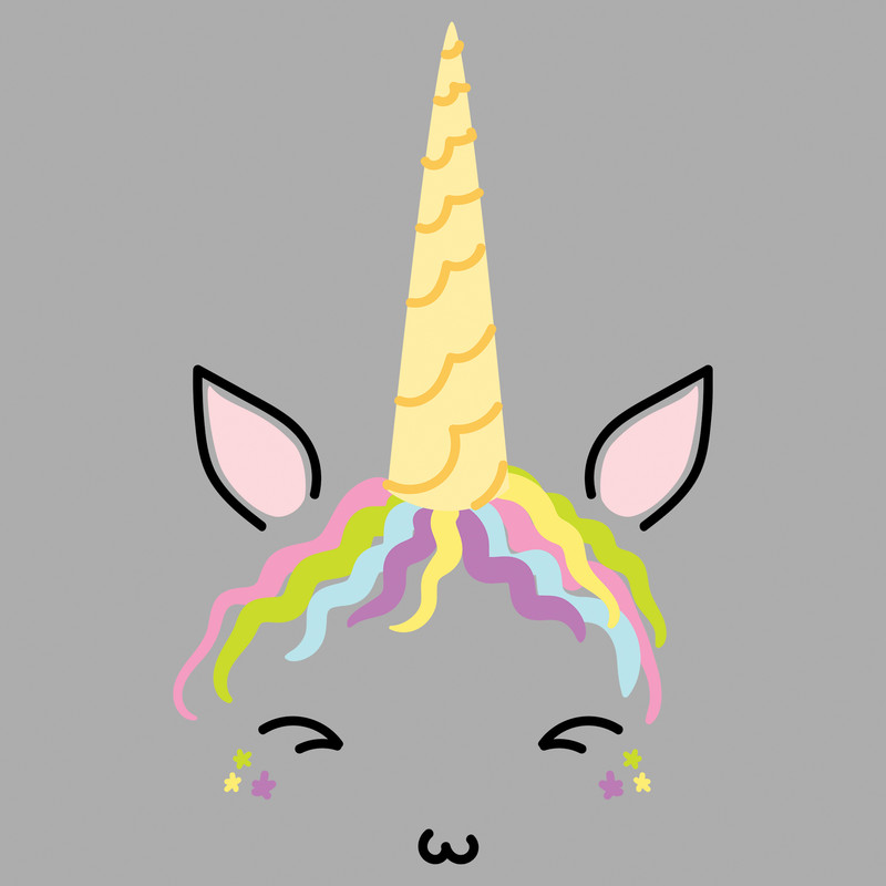 قیمت و خرید استیکر پارچه و لباس مدل dtf طرح یونیکورن کد H15.54 مجموعه 4 عددی