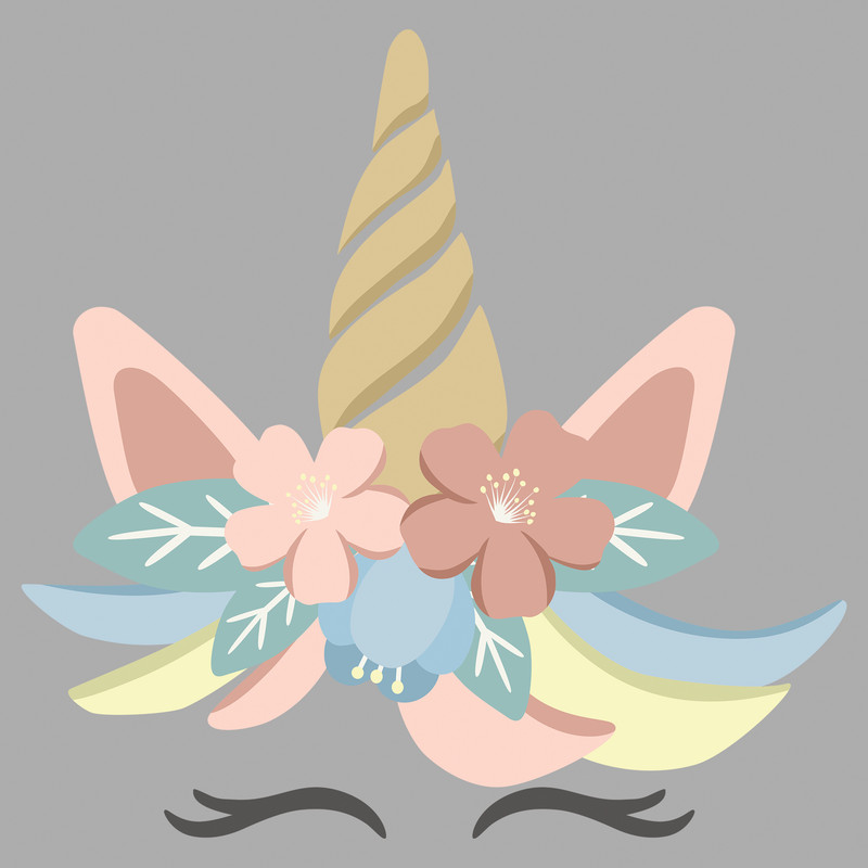 قیمت و خرید استیکر پارچه و لباس مدل dtf طرح یونیکورن کد H15.31 مجموعه 4 عددی