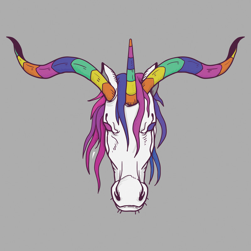 قیمت و خرید استیکر پارچه و لباس مدل dtf طرح یونیکورن کد H20.254 مجموعه 3 عددی