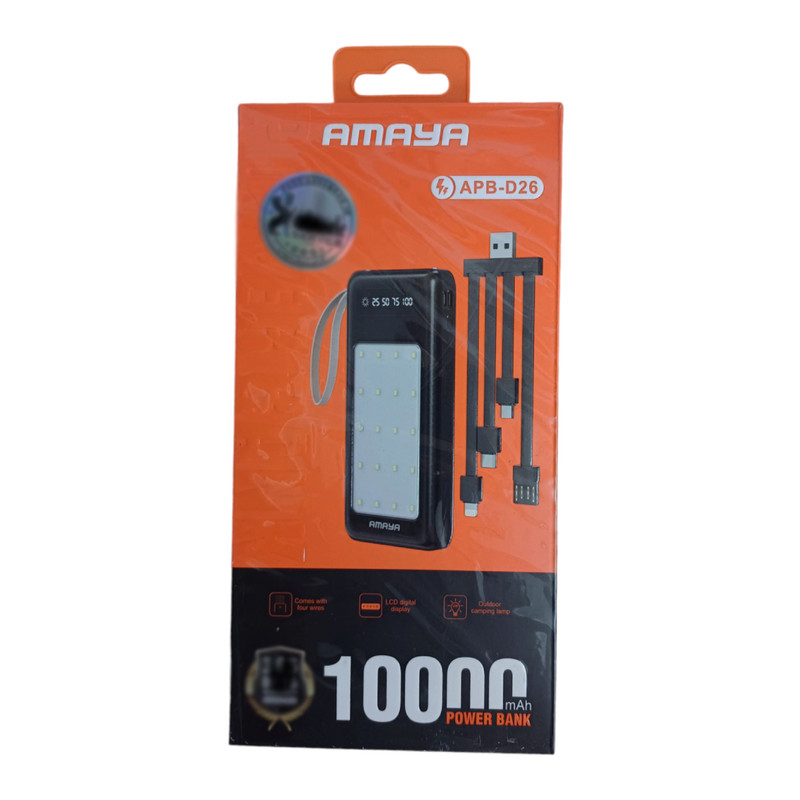قیمت و خرید پاوربانک آمایا مدل APB-D26 ظرفیت 10000 میلی آمپر ساعت