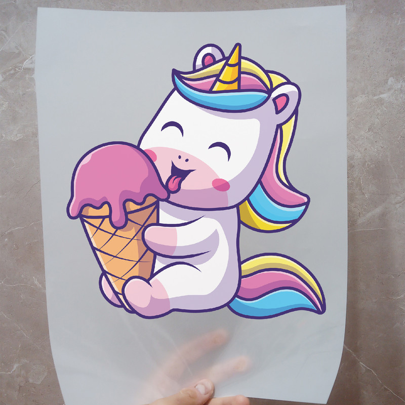 مشخصات، قیمت و خرید استیکر پارچه و لباس مدل dtf طرح یونیکورن کد H15.630 مجموعه 4 عددی | دیجی‌کالا