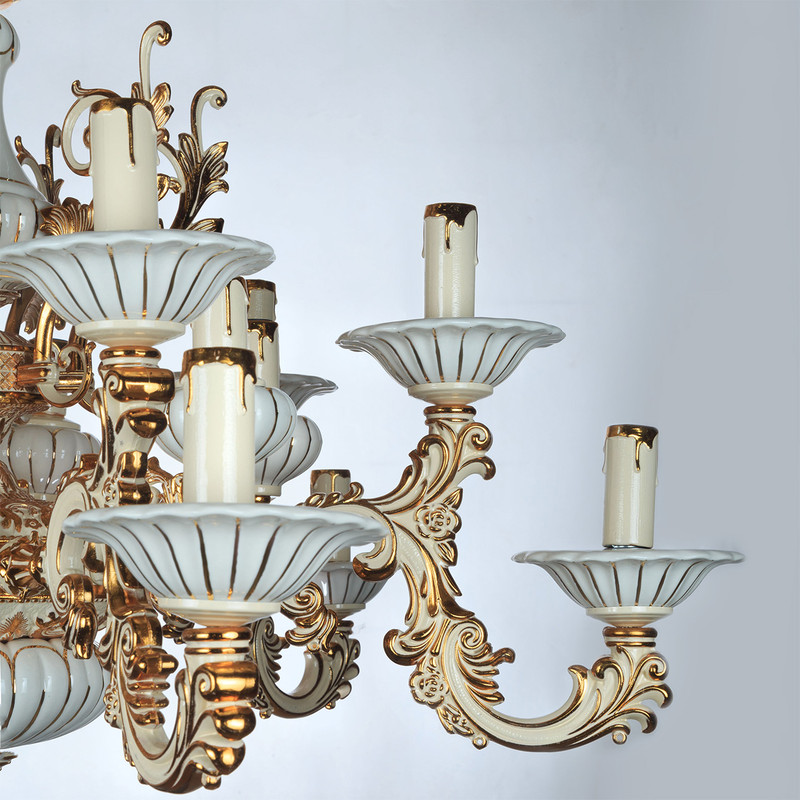 قیمت و خرید لوستر 18 شعله چشمه نور کد S3682/6GWT