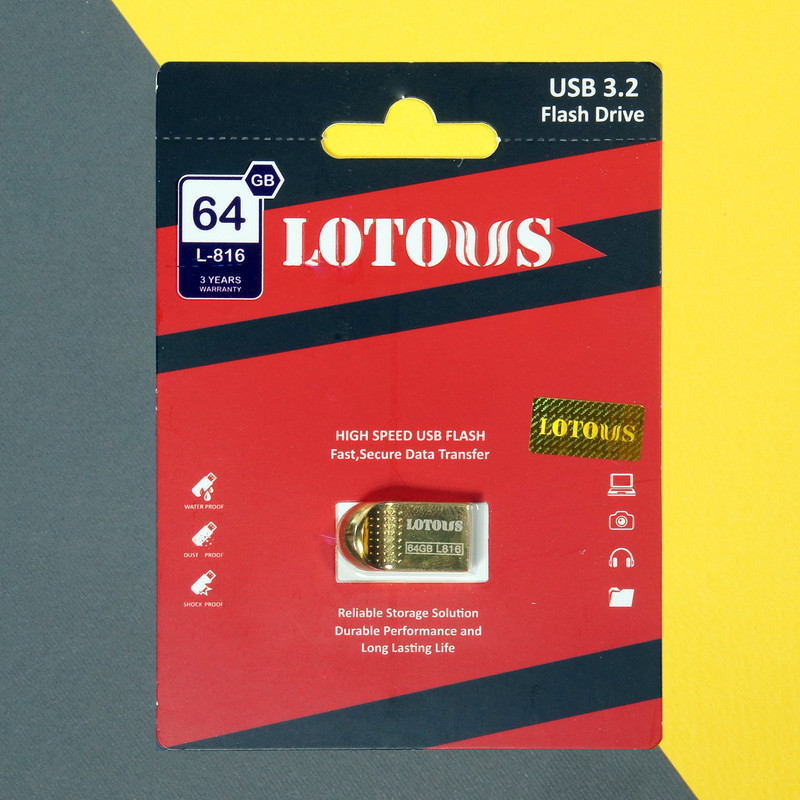 قیمت و خرید فلش مموری لوتوس مدل L816 ظرفیت 64 گیگابایت