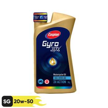 قیمت و خرید روغن موتورسیکلت کاسپین مدل SG-20W-50 حجم 1 لیتر