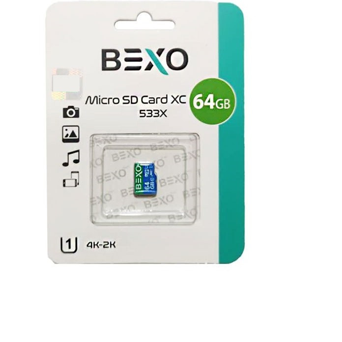 قیمت و خرید کارت حافظه‌ microSD بکسو مدل 533X کلاس 10 استاندارد UHS-I U1 سرعت 80MBps ظرفیت 64 ...