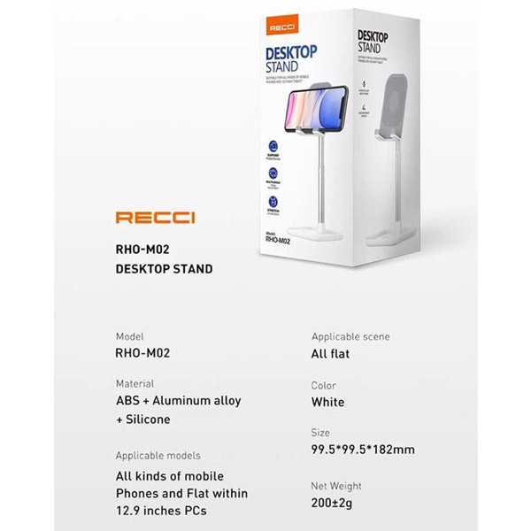 قیمت و خرید پایه نگهدارنده گوشی موبایل و تبلت رسی مدل RHO-M02