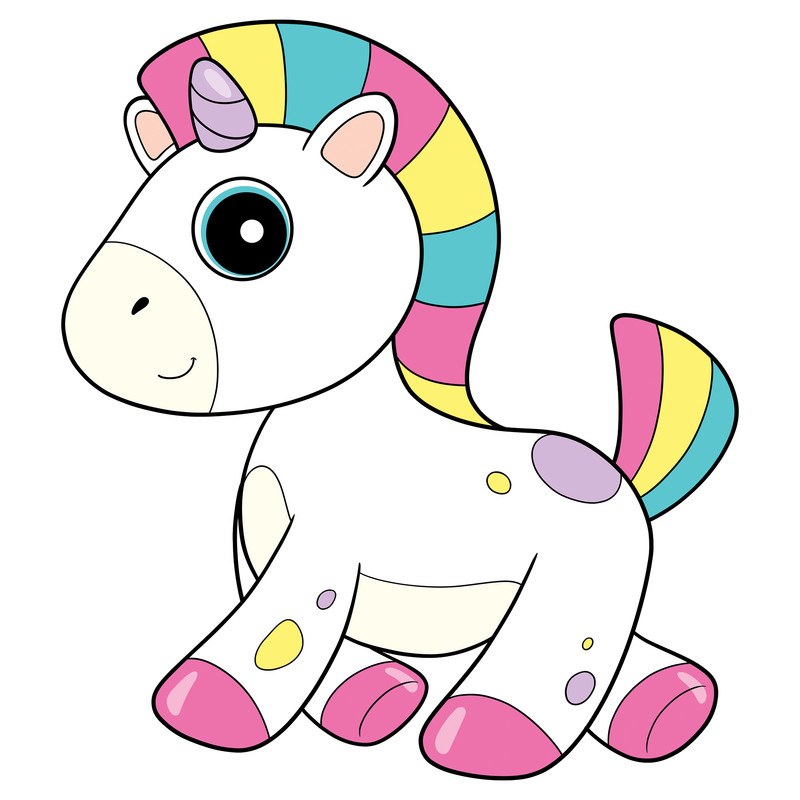 قیمت و خرید استیکر پارچه و لباس مدل dtf طرح یونیکورن کد H20.749 مجموعه 3 عددی