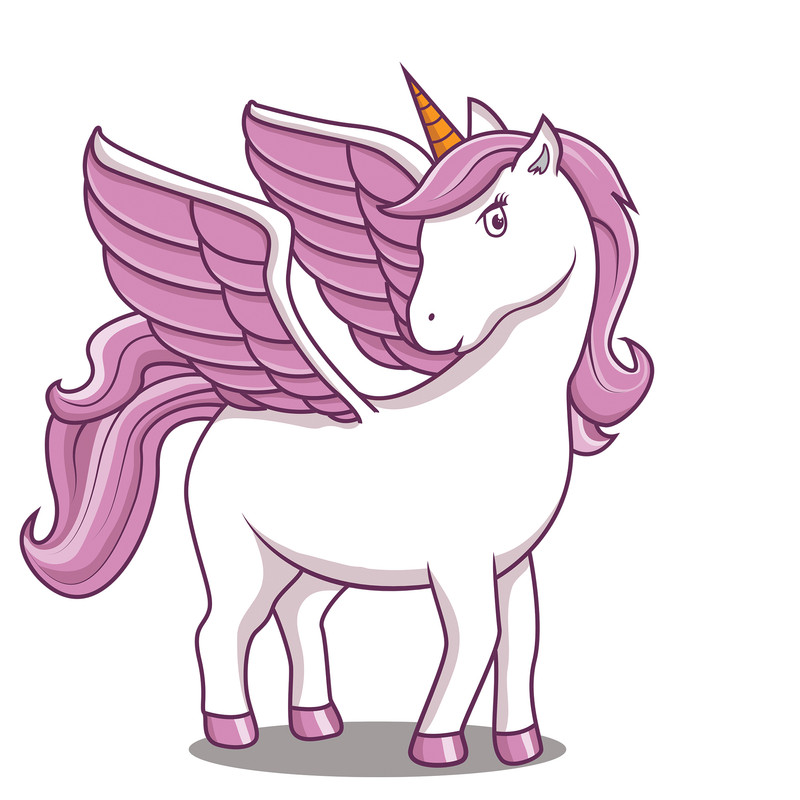 قیمت و خرید استیکر پارچه و لباس مدل dtf طرح یونیکورن کد H15.686 مجموعه 4 عددی