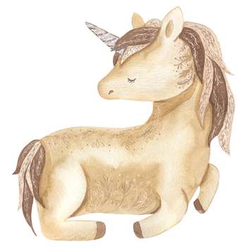 قیمت و خرید استیکر پارچه و لباس مدل dtf طرح یونیکورن کد H20.509 مجموعه 3 عددی