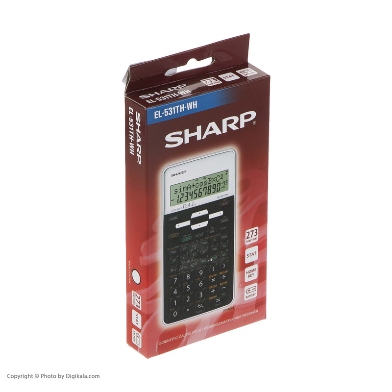 قیمت و خرید ماشین حساب شارپ مدل EL-531TH-WH
