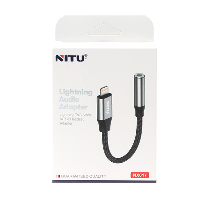 قیمت و خرید مبدل لایتنینگ به جک 3.5 میلیمتری نیتو مدل NX017