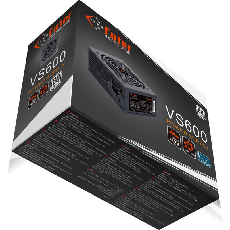 قیمت و خرید منبع تغذیه کامپیوتر فاطر مدل VS600