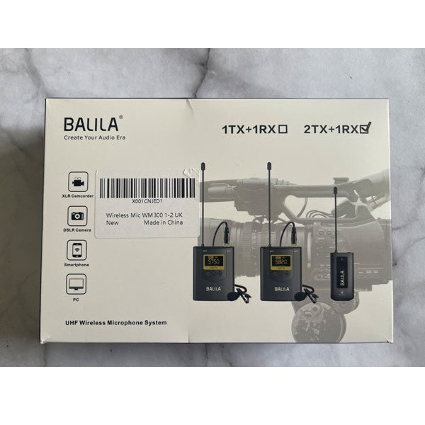 قیمت و خرید میکروفن دوربین بالیلا طرح کمری مدل WM300 1-2 بسته دو عددی