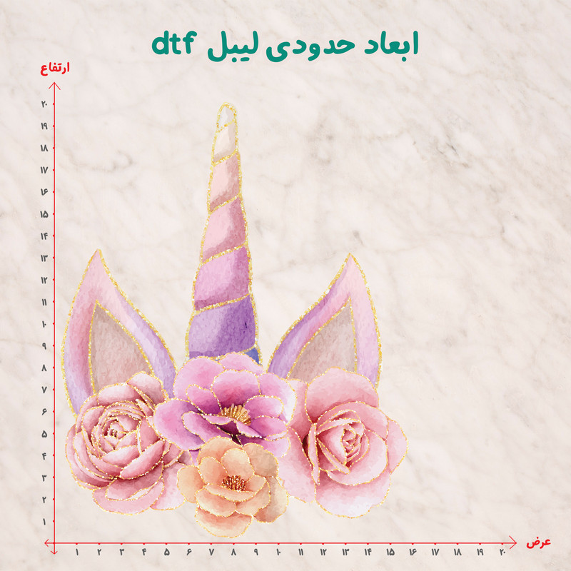 قیمت و خرید استیکر پارچه و لباس مدل dtf طرح یونیکورن کد H20.85 مجموعه 6 عددی