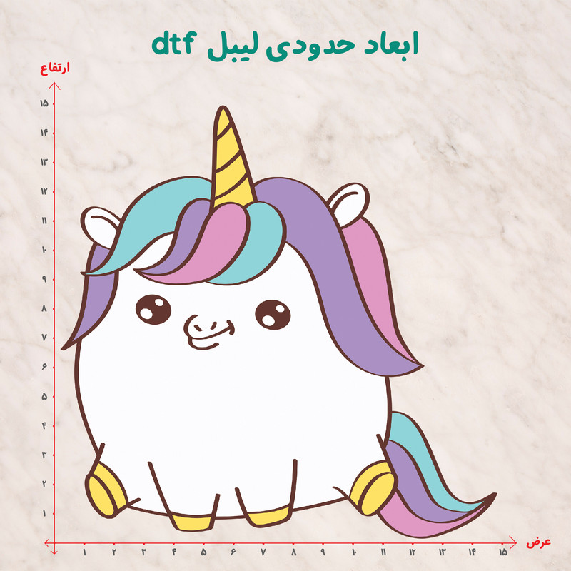 قیمت و خرید استیکر پارچه و لباس مدل dtf طرح یونیکورن کد H15.755 مجموعه 4 عددی