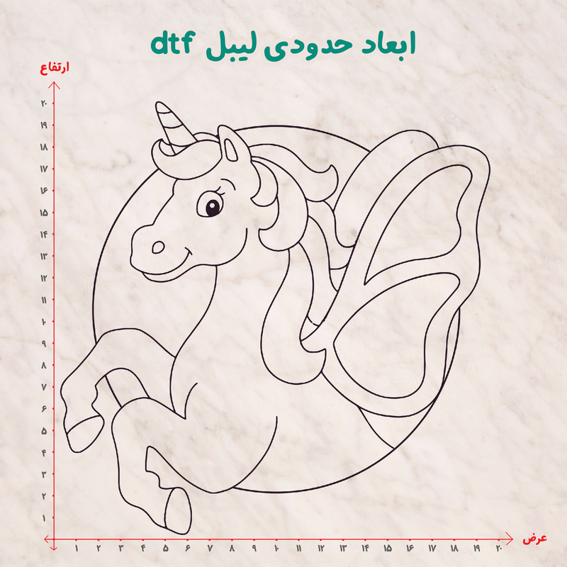 قیمت و خرید استیکر پارچه و لباس مدل dtf طرح یونیکورن کد H20.1102 مجموعه 3 عددی