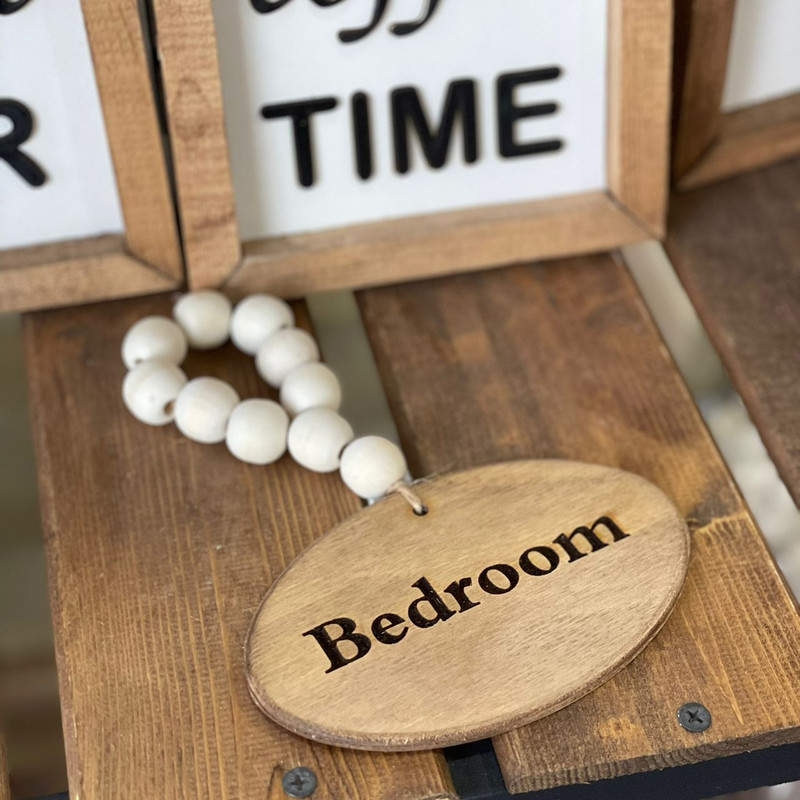 قیمت و خرید آویز تزیینی مدل مهره طرح درب اتاق خواب